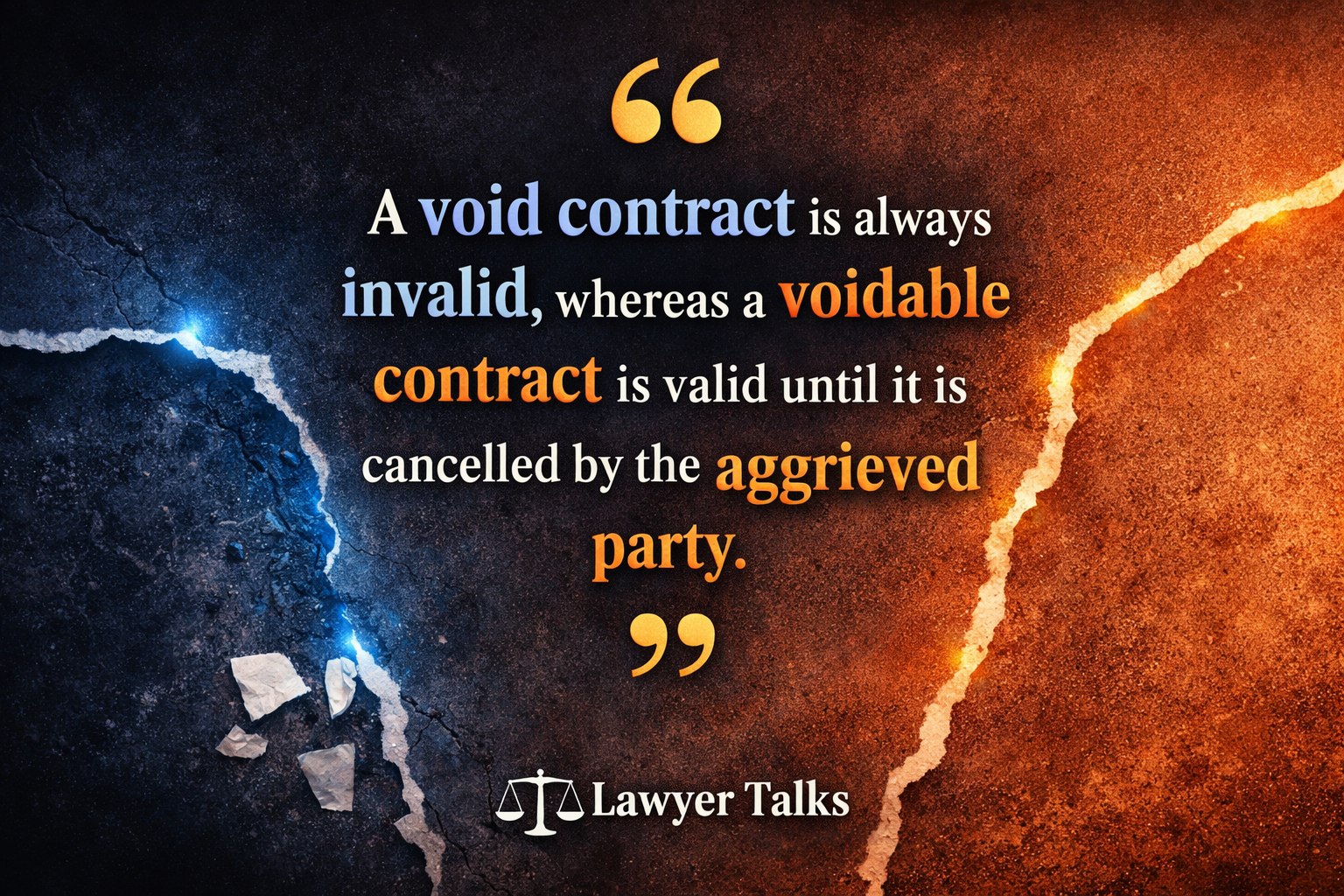 Void vs Voidable Contracts: A Simple Guide - Lawyer Talks